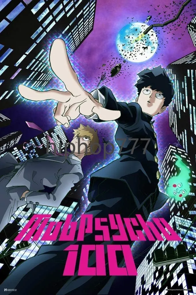 Crunchyroll Mob Psycho 100 Poster Japanese Anime Series Key Art Merch ...