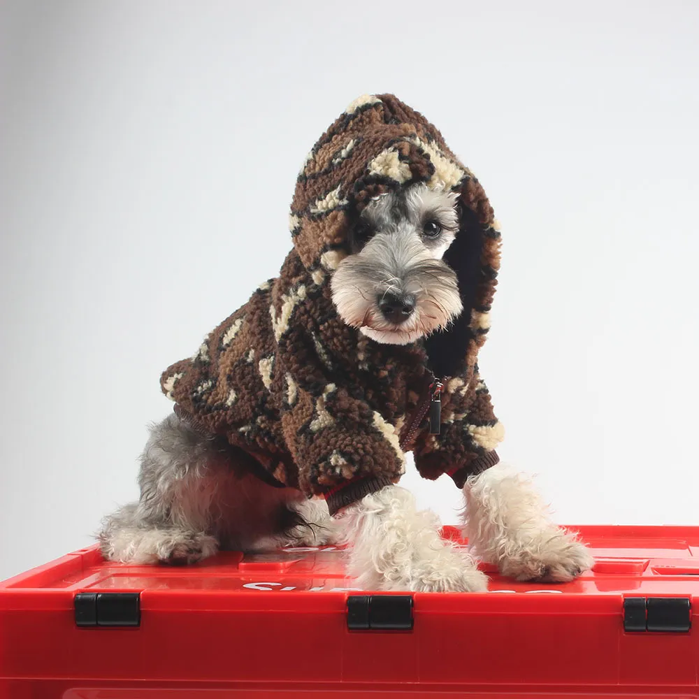 Designer Fleece Lined Dog Jacket With Hood Soft... From Luxurypet, $12. ...