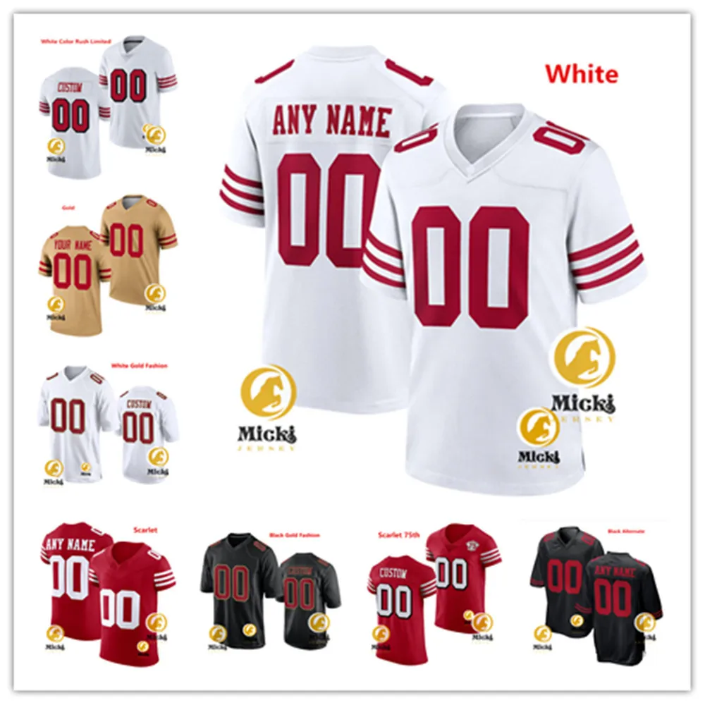 Ricky Pearsall Football Jersey 31 Isaac Guerendo 77 Dominick Puni 0 ...