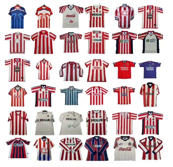 Chivas Guadalajara Retro Soccer Jerseys Home Football Shirts With ...
