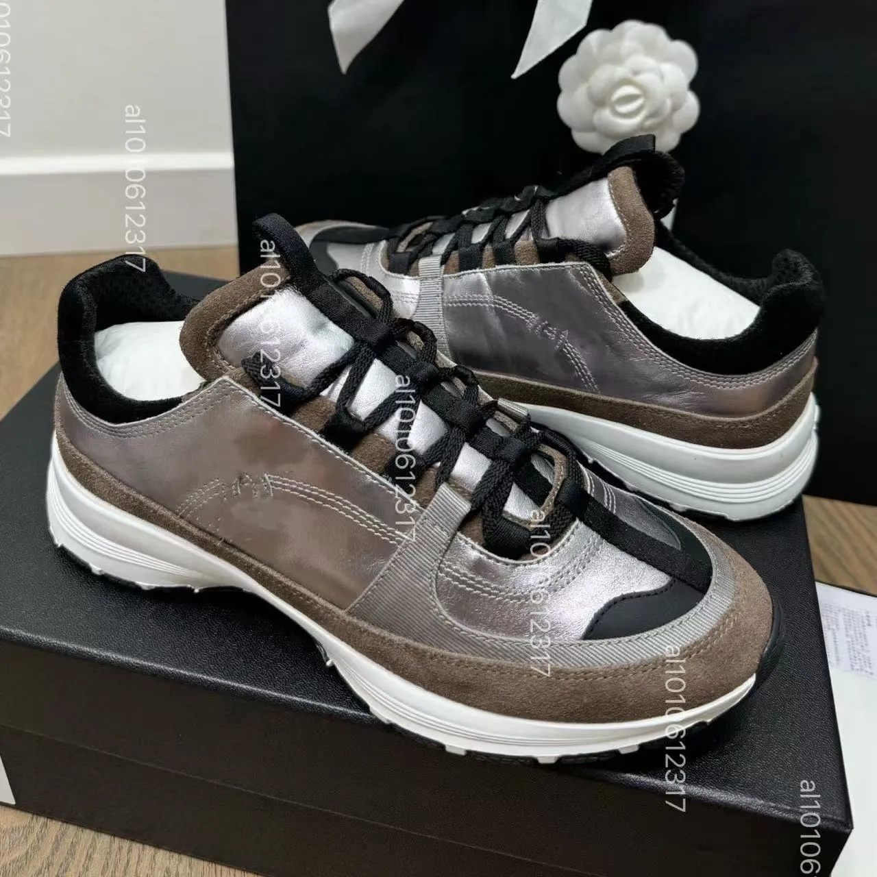 Bulk Luxury Designer Laminated Expensive Sneakers With Reflective Lace ...