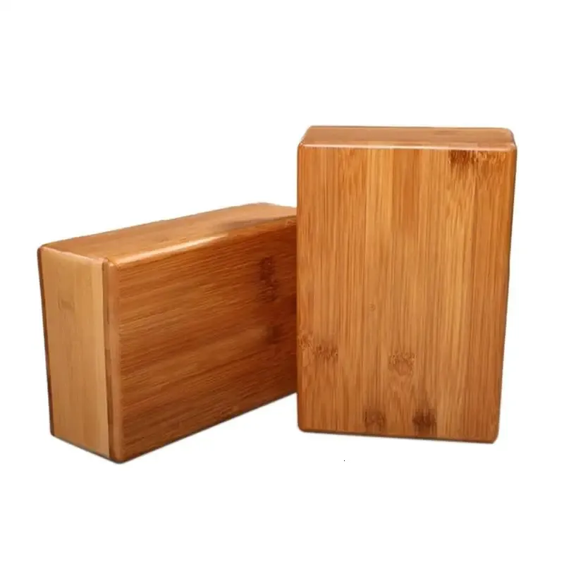 Natural Bamboo Yoga Block for Sport, Home Gym Exercise, and Fitness ...