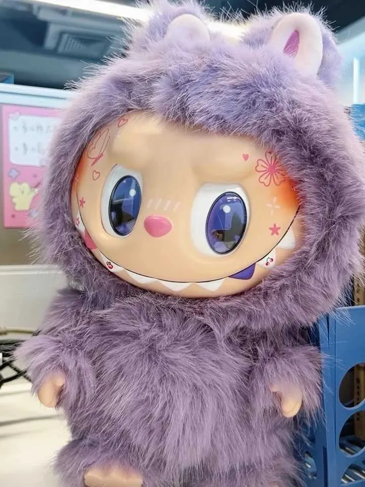 Labubu Macaron Toy: 38cm Jumbo Posable Vinyl Figure Customizable ...