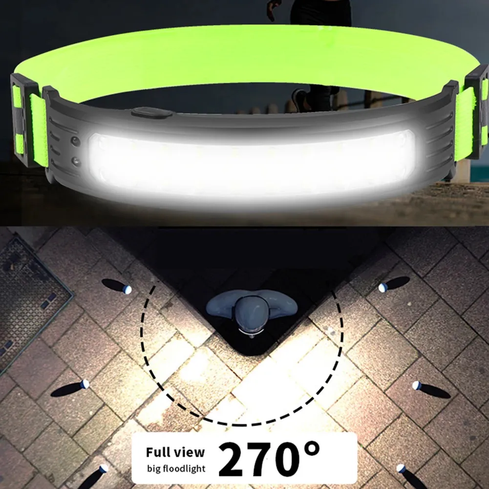 Rechargeable Reflective Women's Running Headband With Intelligent ...