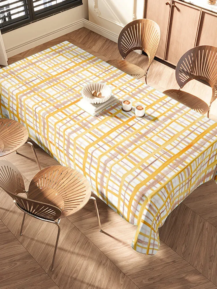 Vintage Checkered Tablecloth, Classic Plaid Dining Table Cover for Home ...