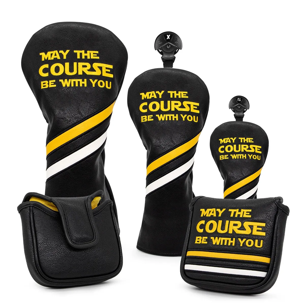 Premium Golf Club Head Covers Set: Driver, Fairway Wood, Hybrid, Mallet ...