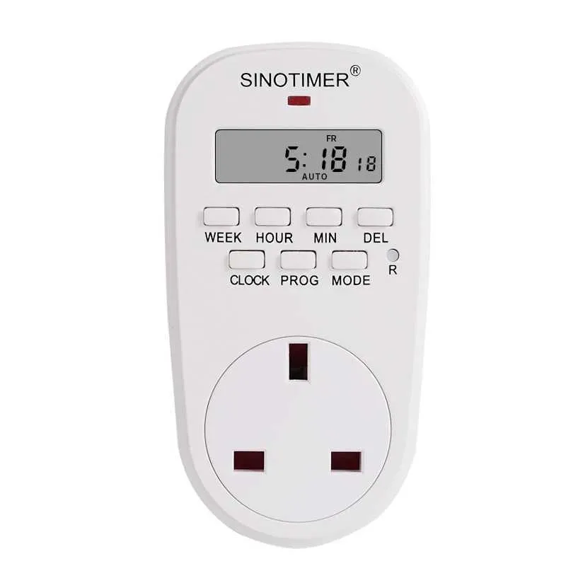 Programmable Plug In Timer Switch: 7 Day Digital Outlet Timer With ...