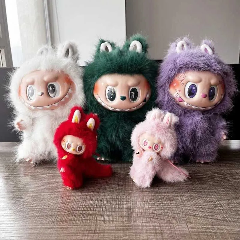 2025 Nuevo Labubu Zimomo Big Chief 1 1 Hecho A Mano 17cm 38cm Muñecas ...