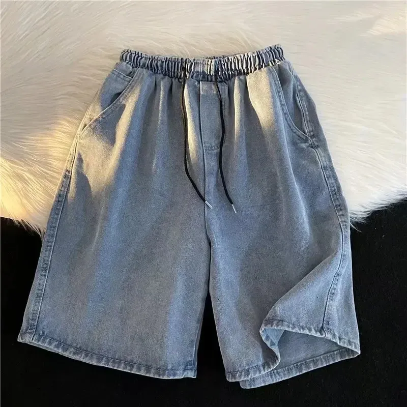 Vintage Japanese Denim Baggy Denim Shorts For Men LooseFit, Wide Leg ...