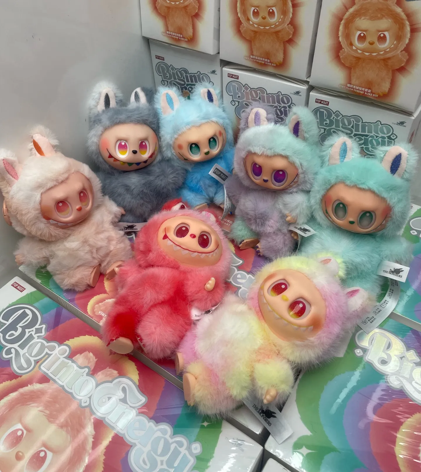 Labubu Keychain, Luxury Dolls Plush Macaroon Action Character Hot Sale ...