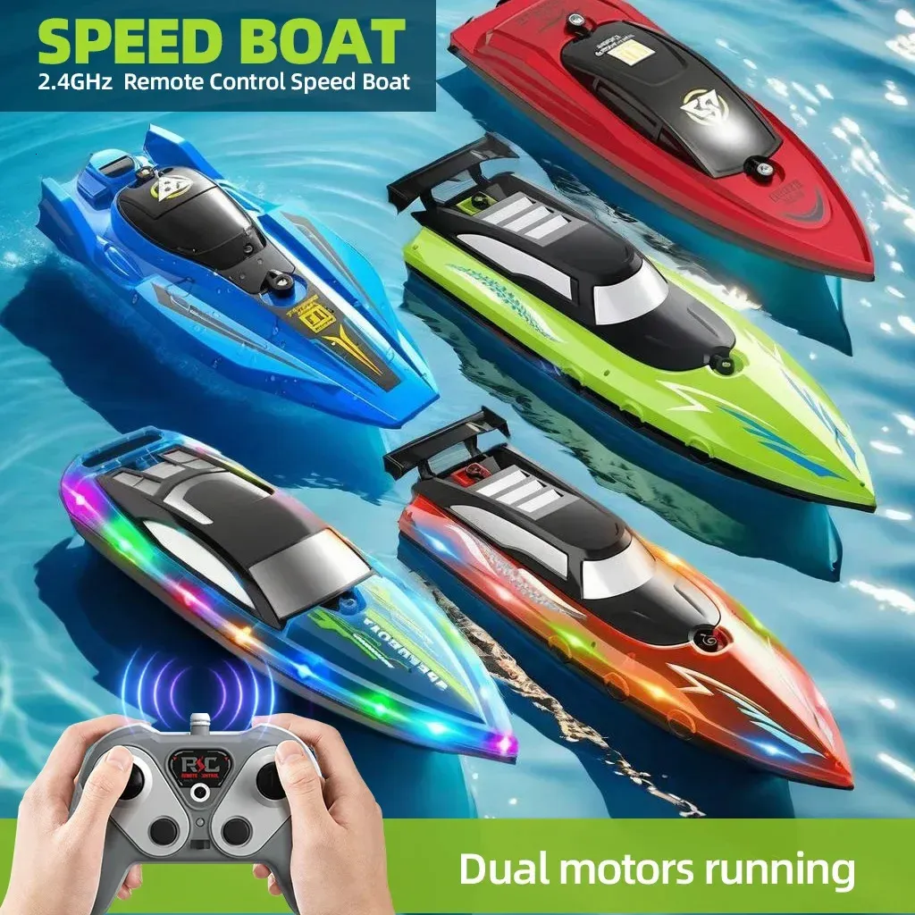 Electric A Remote Control Boat With Double Spiral Pulp, High Speed ...