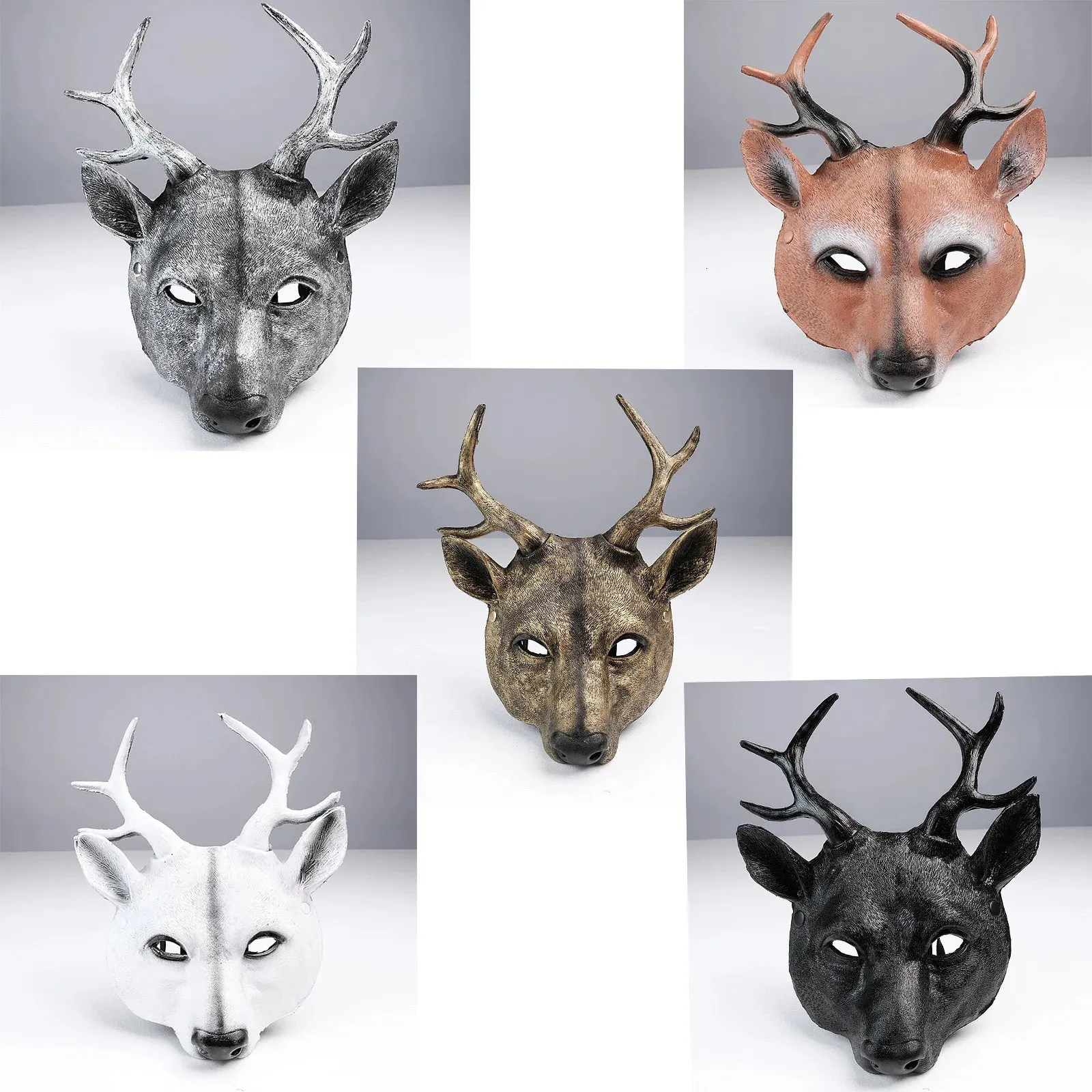 Personalized PU Foam Deer And Elk Hannibal Lecter Mask For Realistic ...