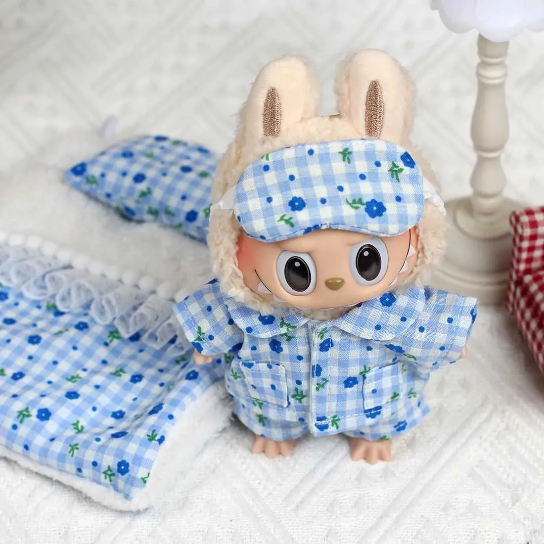 Labubu I II Idol Design A Friend Doll Sleeping Bag 17cm Plush Clothes ...