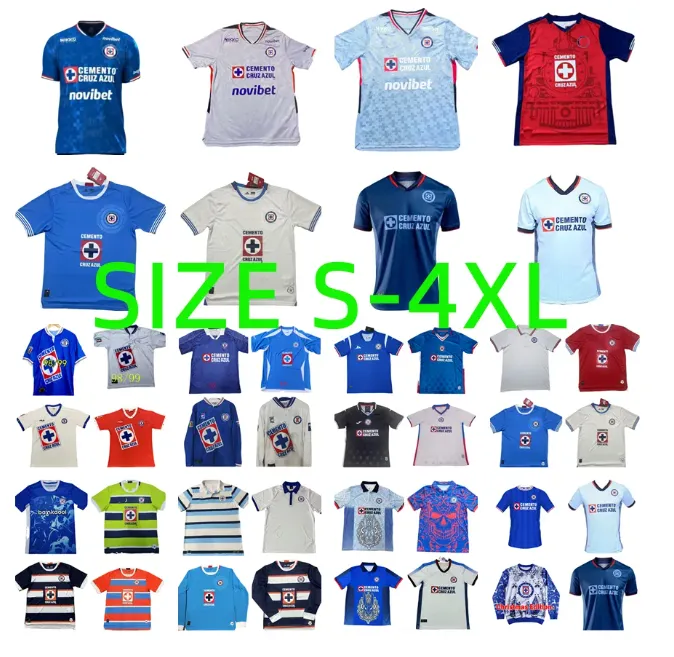 Cruz Azul Retro Soccer Jersey 23 24 25 26 Long Sleeve Commemorative ...