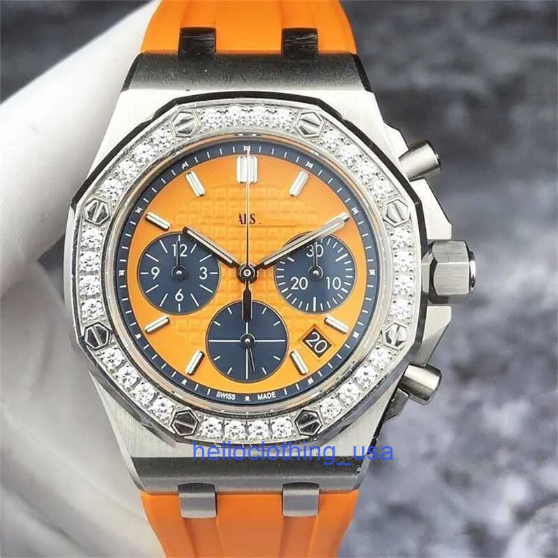 Men's Automatic Chronograph Watch With Stainless Steel And Precious ...