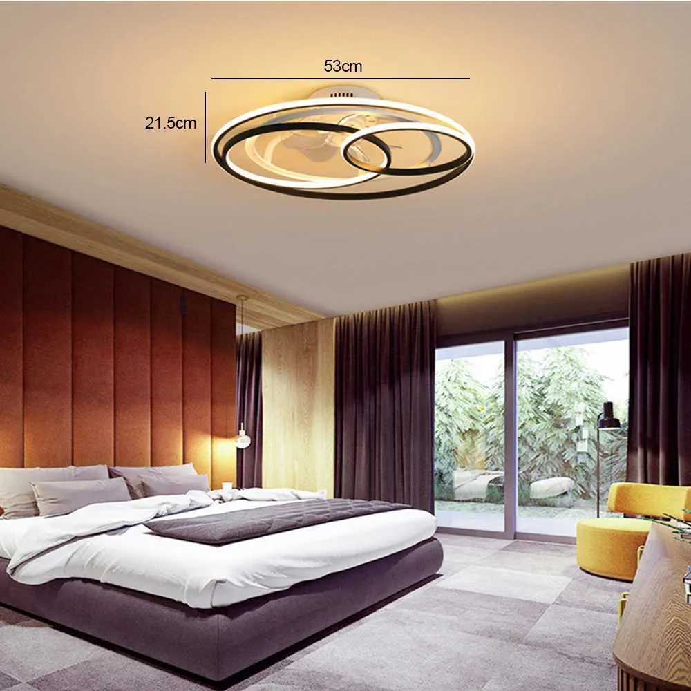 Modern Ceiling Fan With LED Light And Remote Control,... From Magaska ...