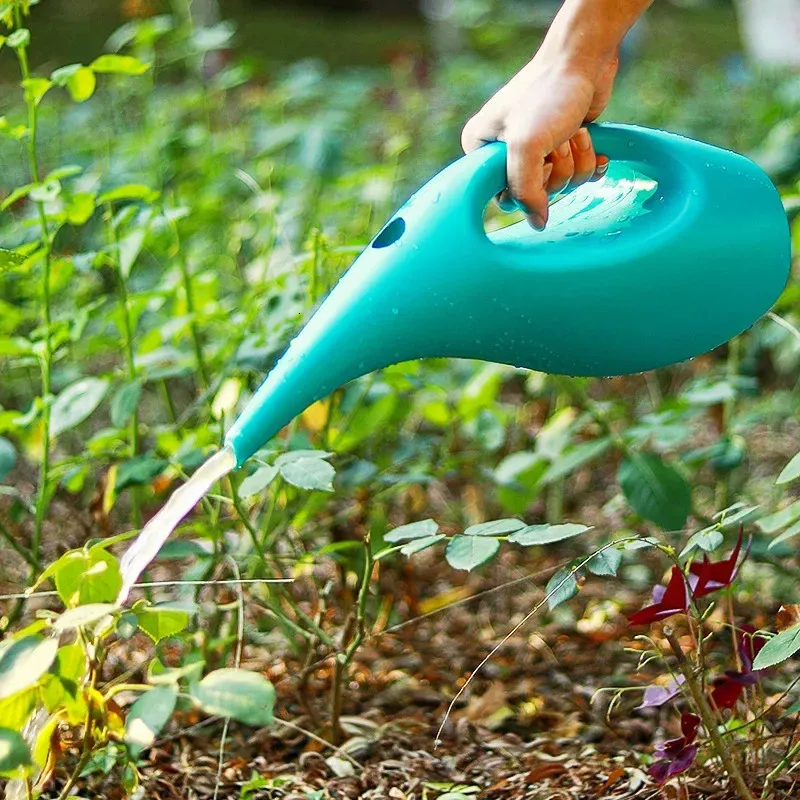 Long Spout Watering Can, 1.5L & 2.5L Plastic Water Pot For Indoor House ...