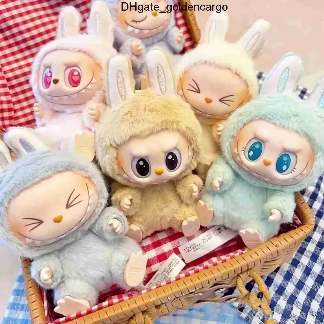 Cute Labubu Animated Figure Collection With Unique Emblem Design ...