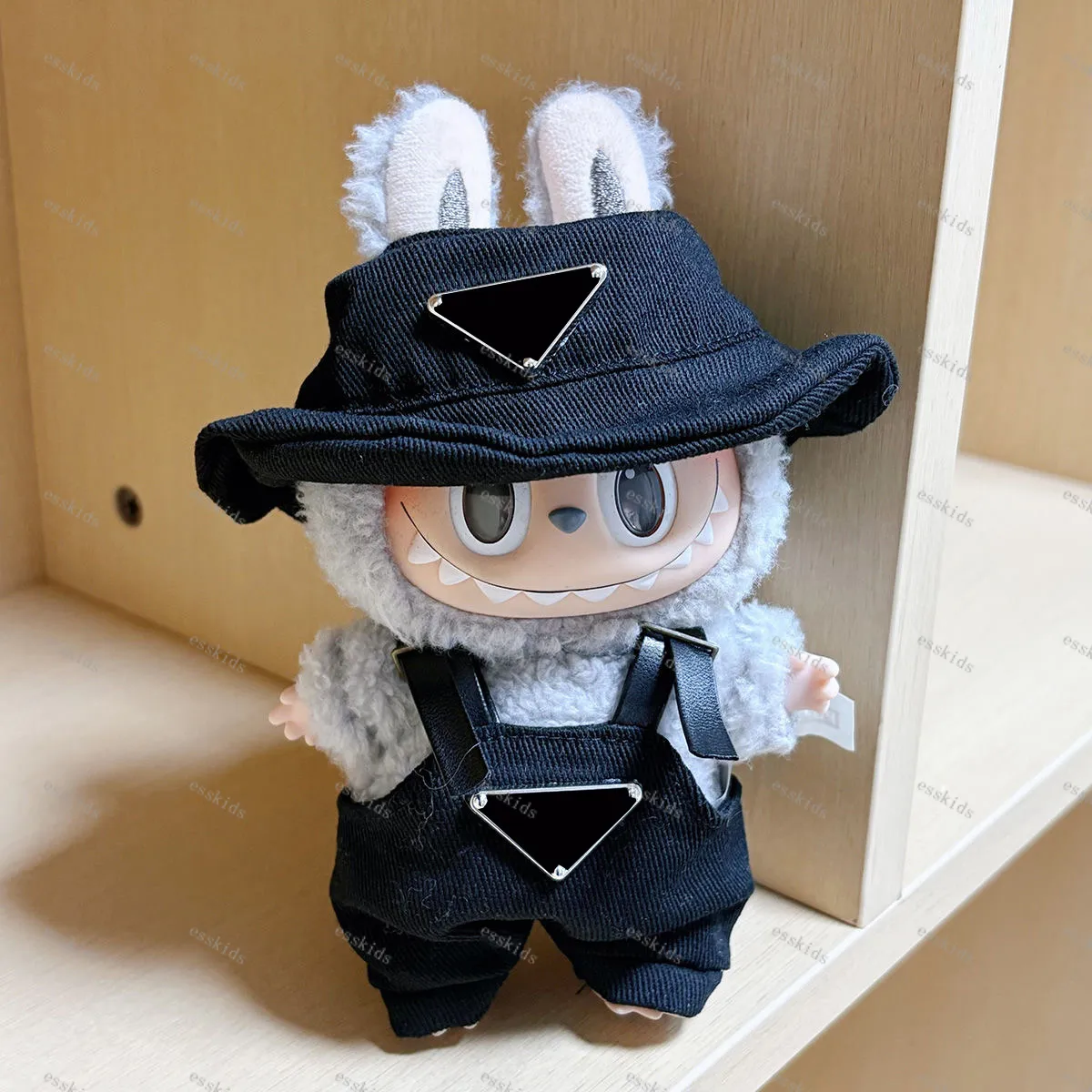 Labubu V1 V2 Fisherman Hat Overalls Outfits Labubu Designer Rompers ...