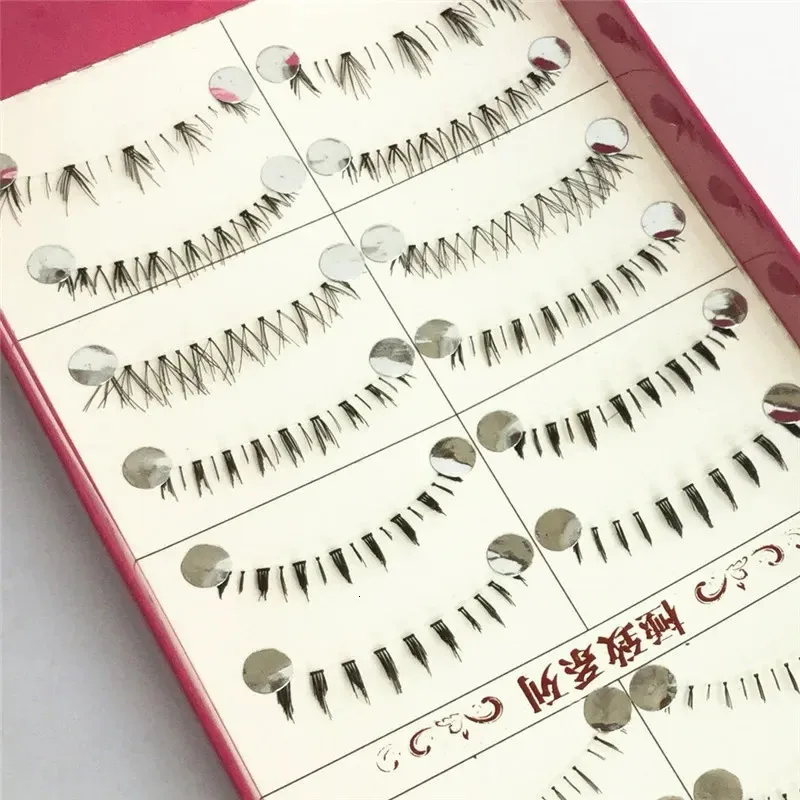 Lower Eyelashes Pack Soft Handmade Clear Band Bottom Lashes Different ...