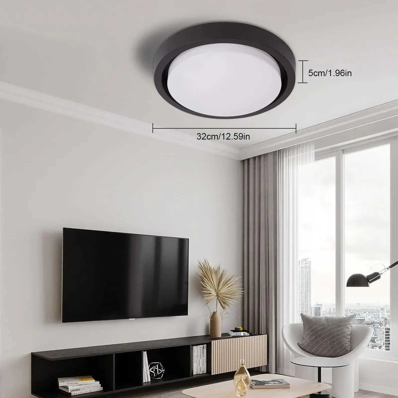 XJ2500613 12 Inch LED Acrylic Ceiling Light 18W Modern Living Room And ...