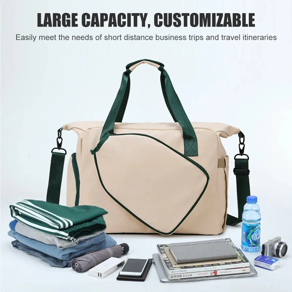 Table Tennis Bag with Shoe Compartment and Wet Pocket - Large Capacity ...