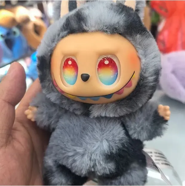 Labubu Plush Dolls Blind Box Macaroon Action Animation Characters ...