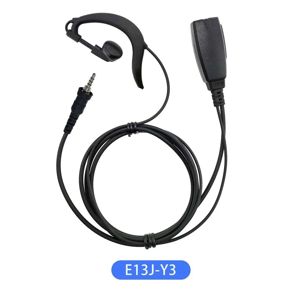 5mm Pin G Type Ear Hook Earphone With Threaded Plug For Two Way Radio ...