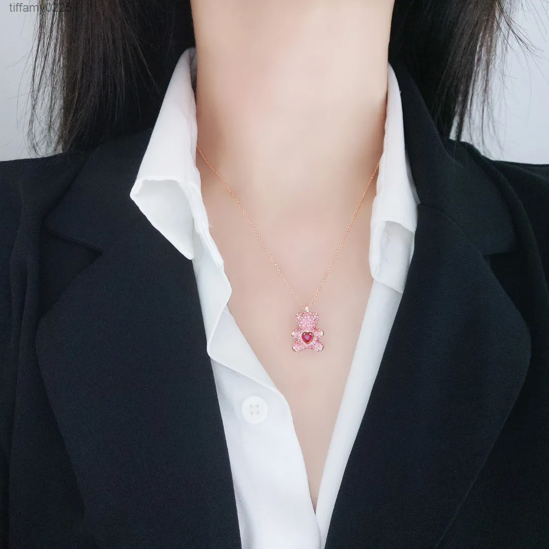 Designer Swarovskisss Swaroskys Necklace 1 1 Highquality Teddy ...