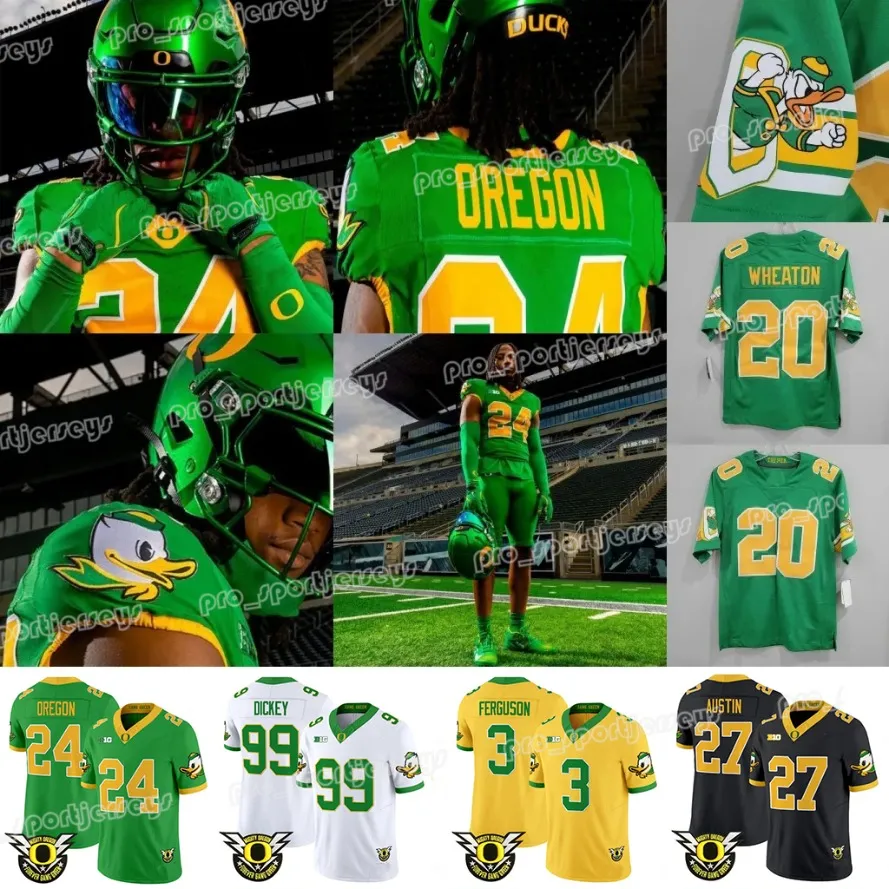 Bo Nix 2024 BIG Oregon Football Jersey Kenny Wheaton Jurrion Dickey ...