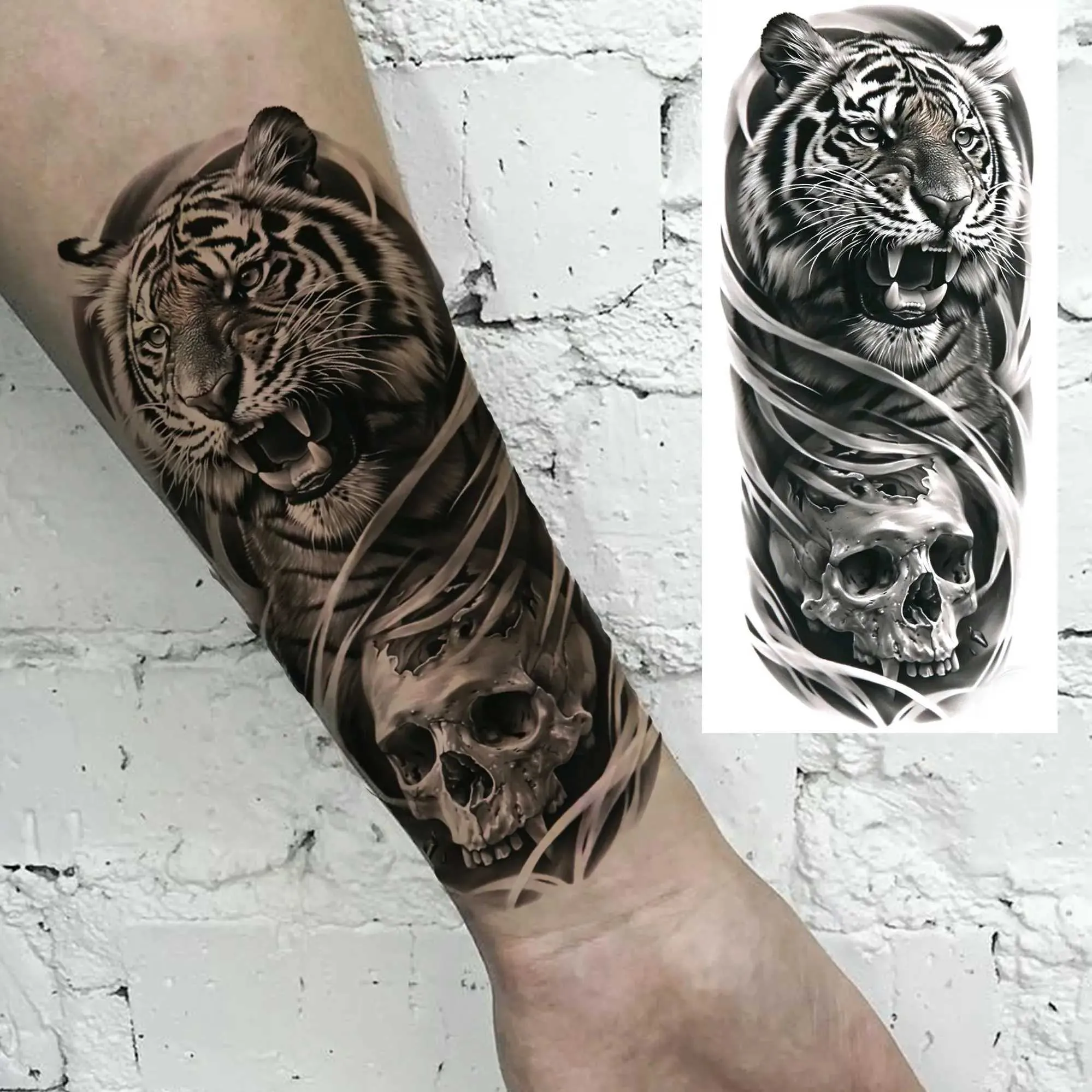 Gold Temporary Tattoo Sticker for Face Waterproof Long Lasting Fake ...