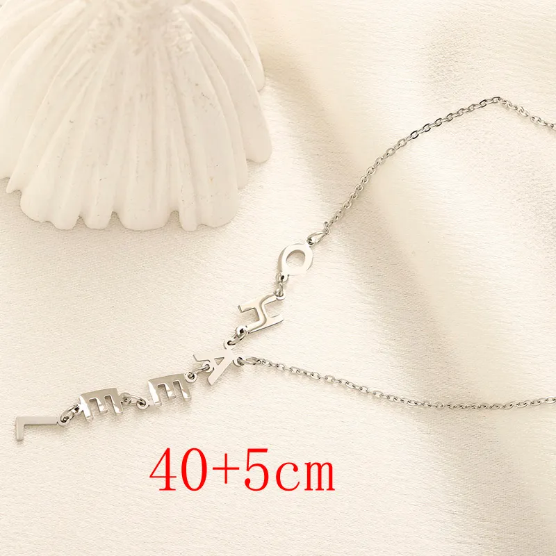 Gorgeous Silver Tone Chain Necklace with Multiple Initial Pendants ...