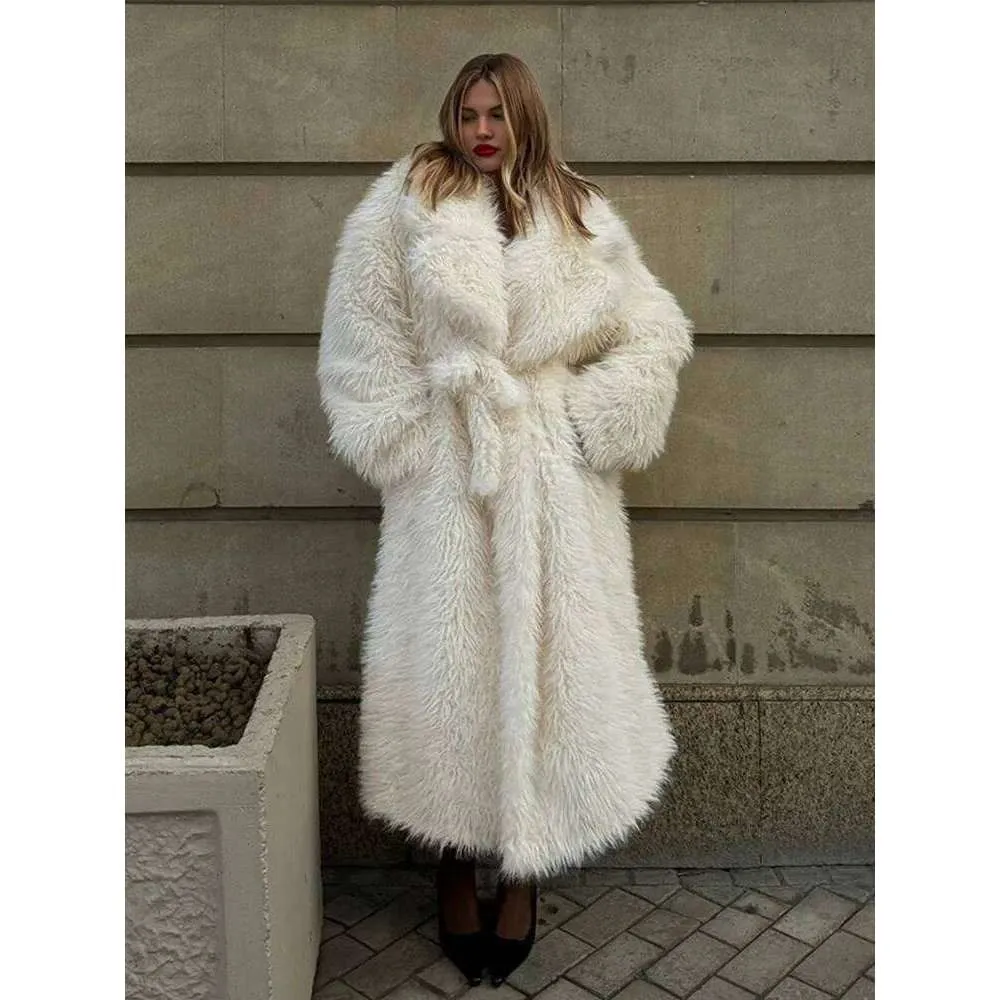 Fashion Fluffy Plush Women27s Coat Casual Loose Solid Color Stand ...