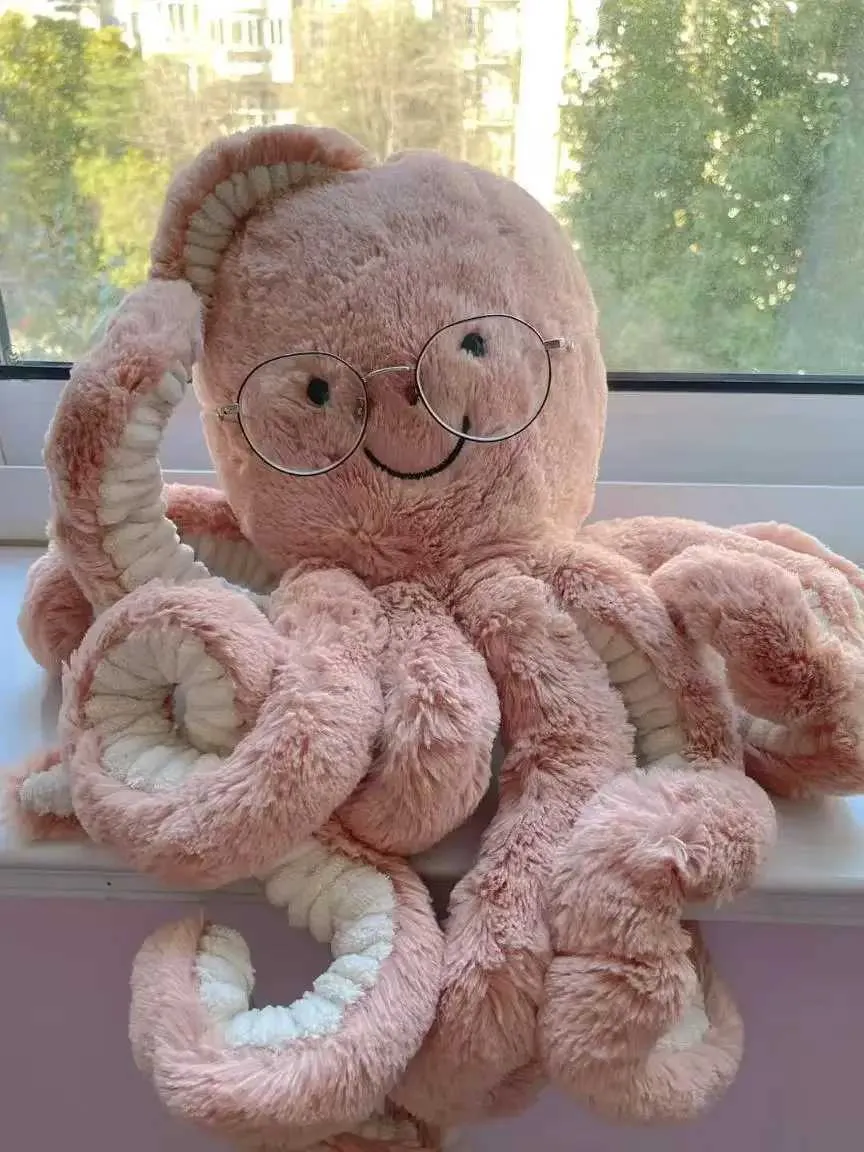 49cm Giant Octopus Plush Toy Filled with Nanoparticle PP Cotton Plush ...