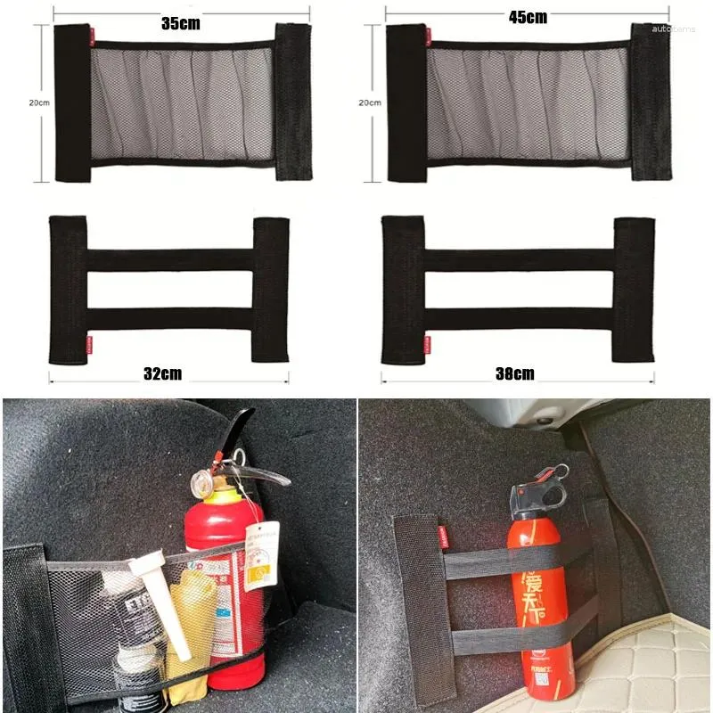 Car Trunk Organizer: Elastic Mesh Storage Bag for Backseat, Interior ...