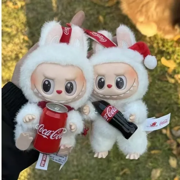 Popmart Labubu Coco Cola Designer Kaychain Lovely Cartoon Monsters Bag ...