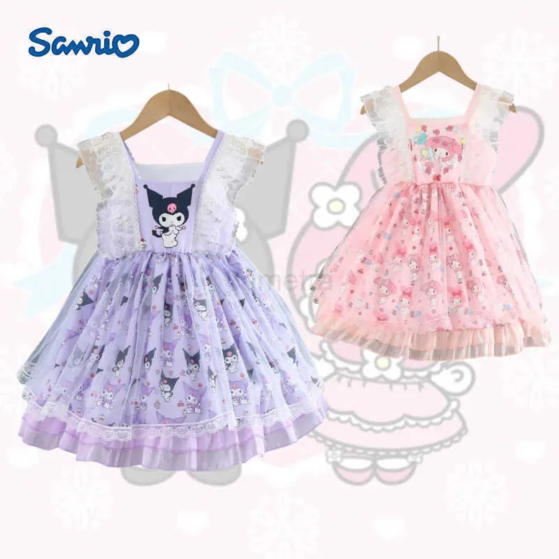 Sanrio Sanrio Kuromi Anime Peripherals Cartoon Character Girl Dress ...