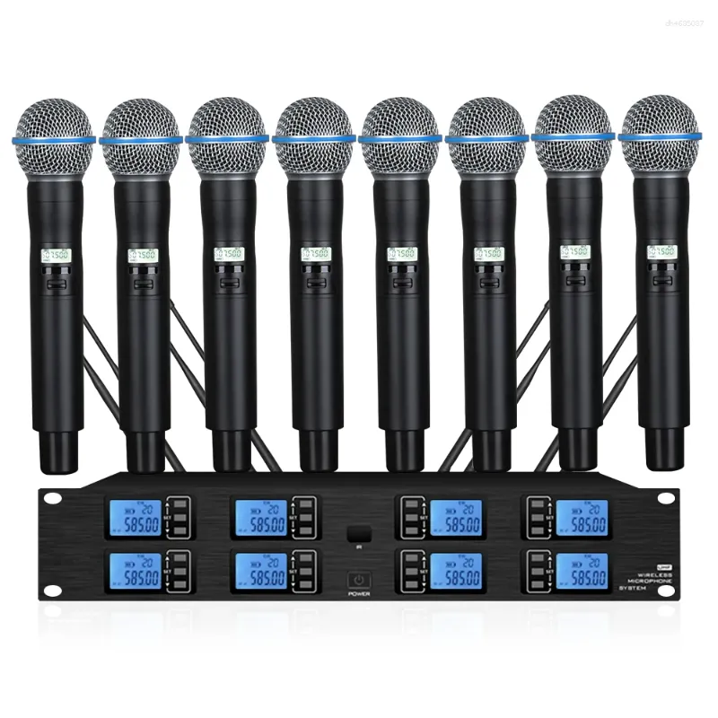 Professional Wireless Microphone, Metal Handheld Mic for Theater ...