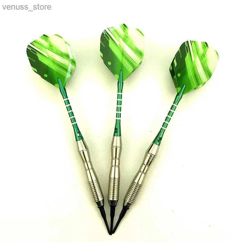 3-Piece Set of Professional 18g Green Soft Tip Darts, Aluminum Alloy ...