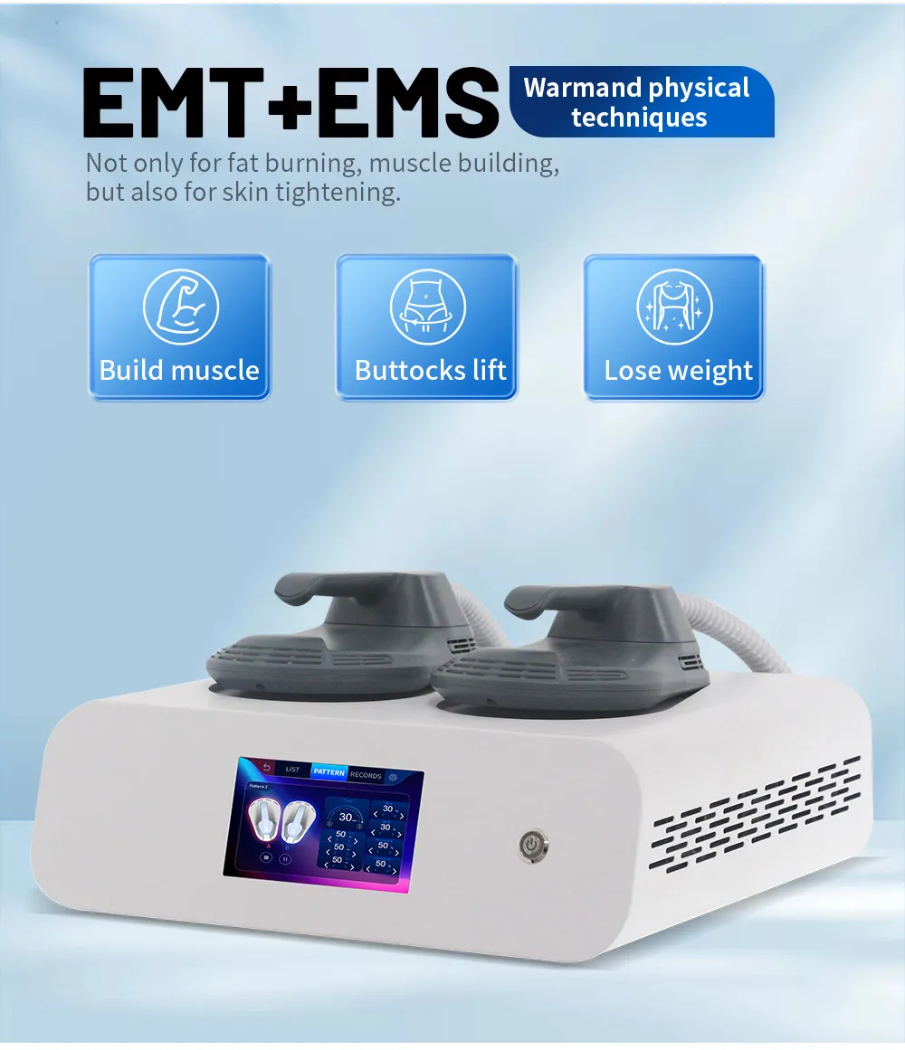 EMS HIEMT Body Slimming Sculpting Machine 6500W EMS Pelvic Pad Muscle ...