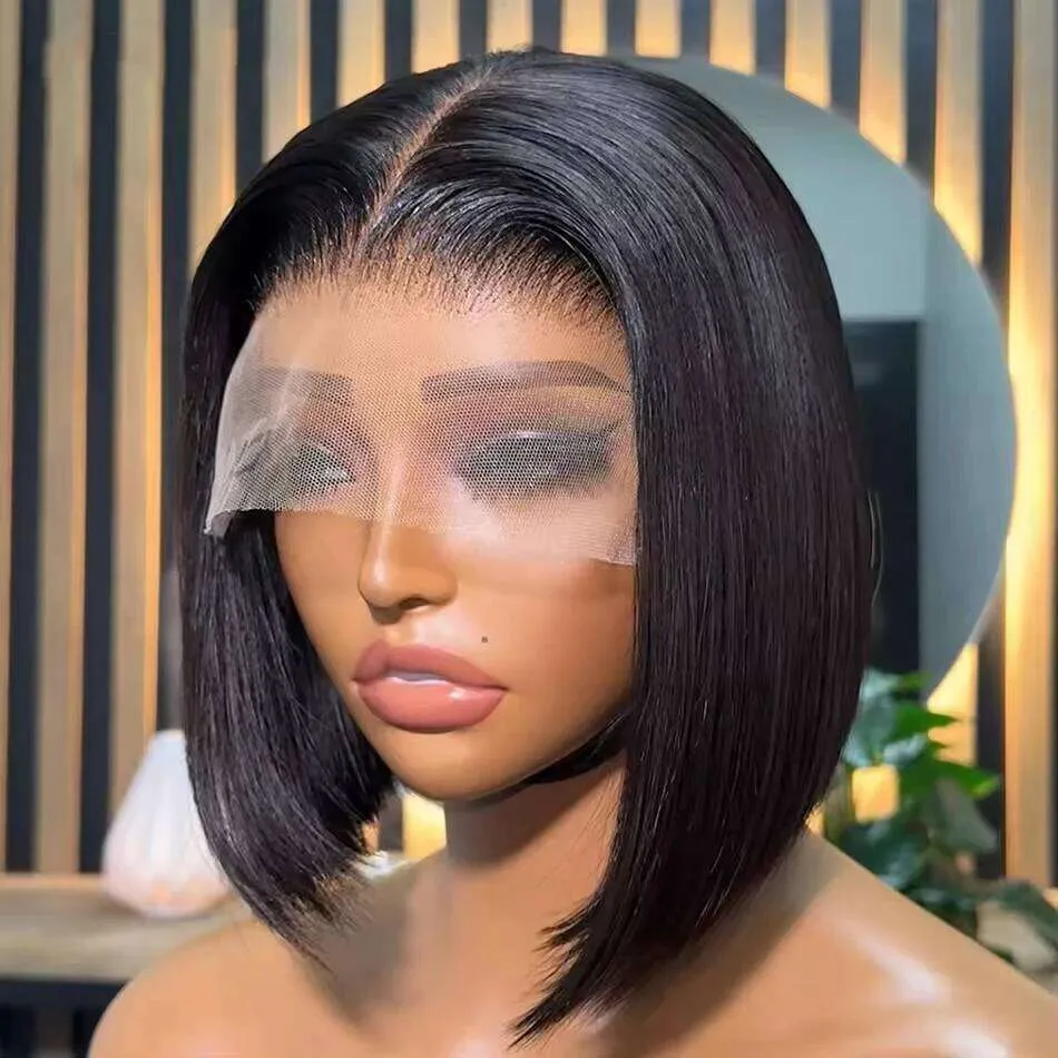 Wear And Go Bob Bone Straight Lace Frontal Wig 180%... From Beauty0002 ...