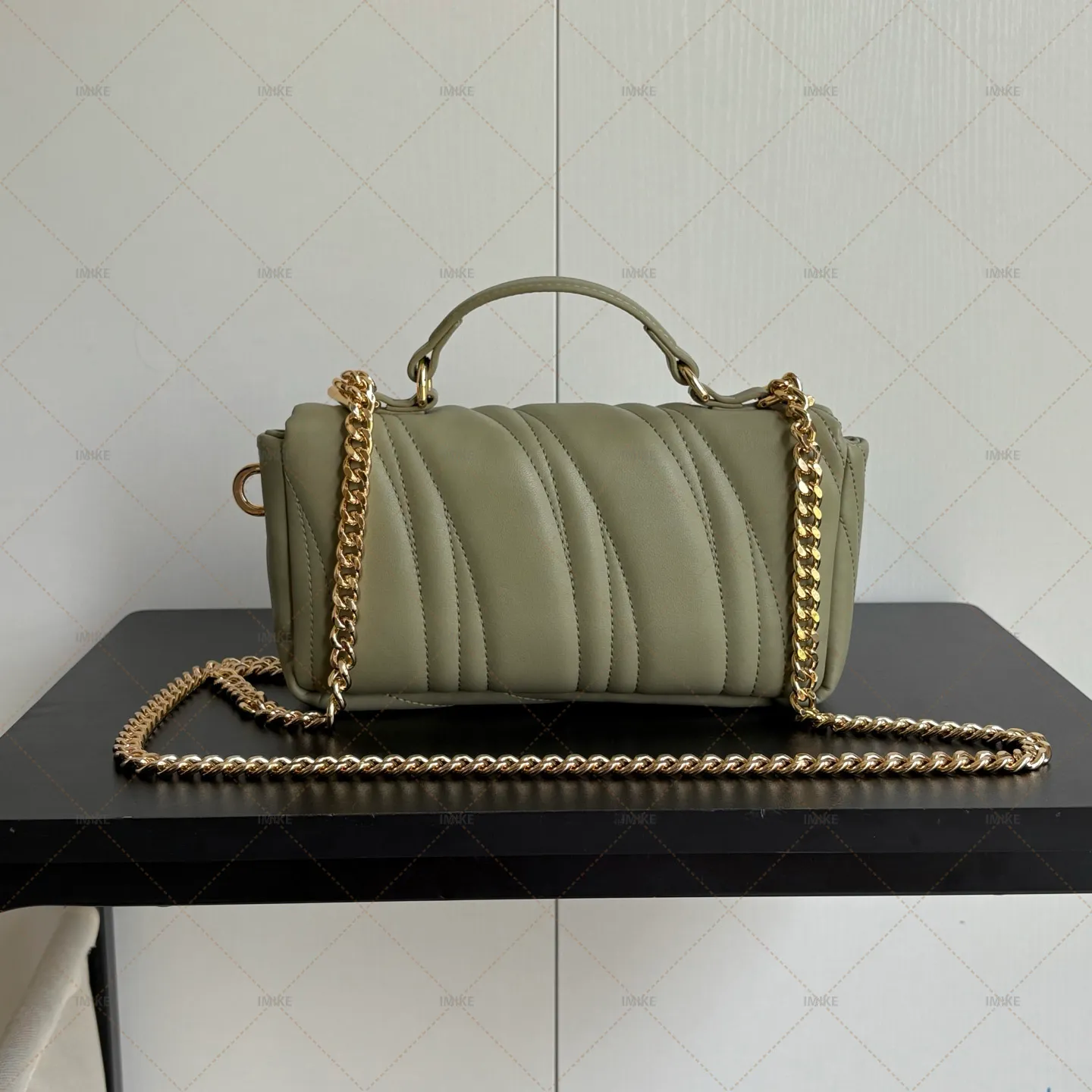 Designer Leather Puffer Clutch Bag With Chain ... From Imike, $99.49 ...