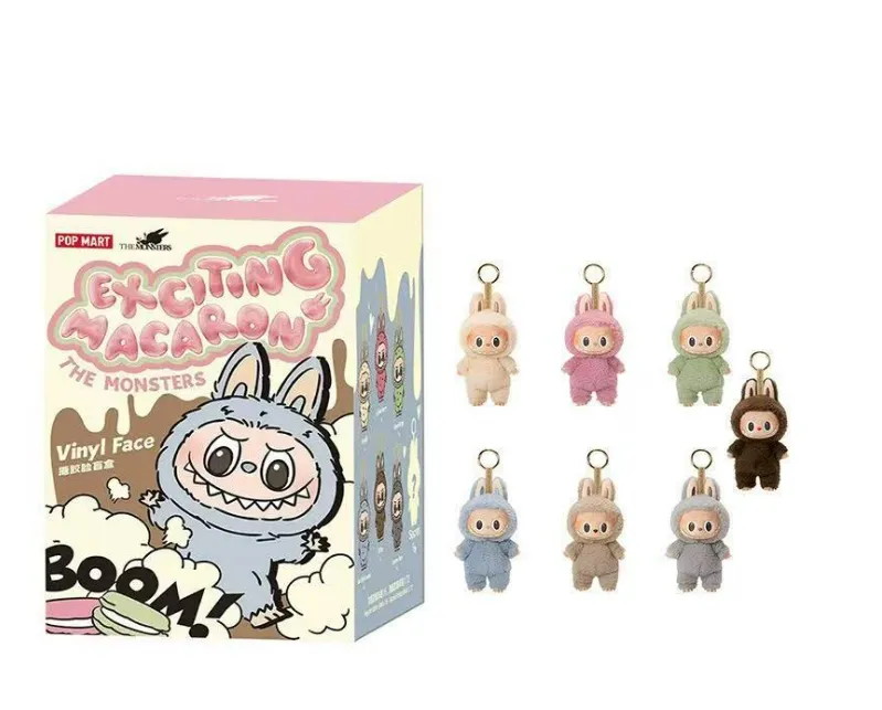 2025 Labubu Pop Mart Plush Doll Macaroon Action Animation Character ...