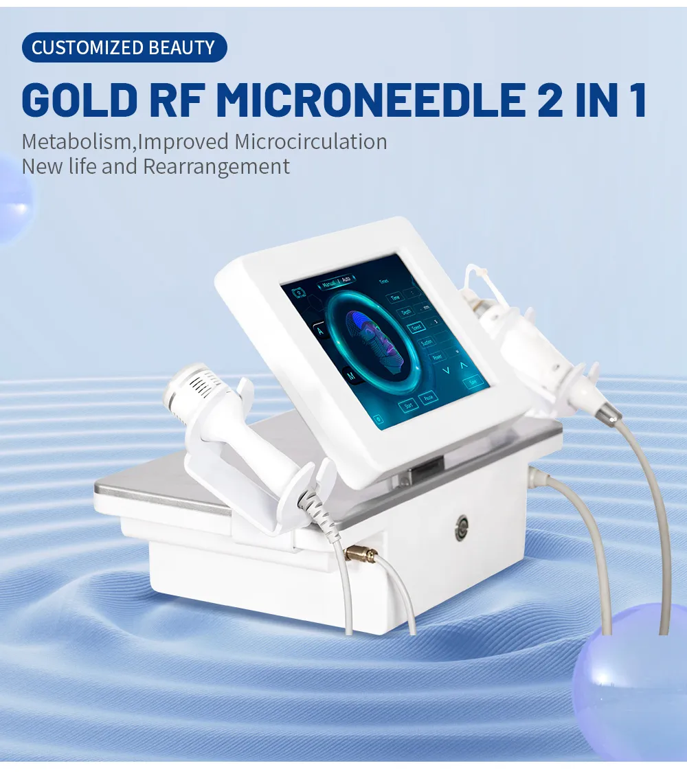Professional Gold RF Microneedle Ice Hammer 2-in-1 Fractional ...