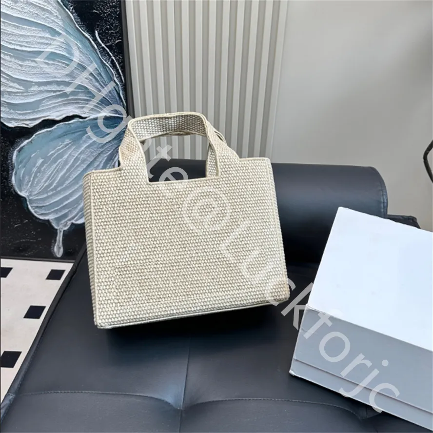Designer Raffia Cuboid Straw Tote Beach Bag With... From Luckforjc, $46 ...