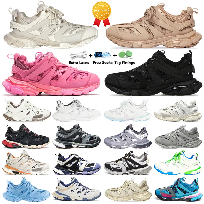 Bulk Platform Designer Shoes: Casual Leather Trainer Track 3.0 Sneakers ...
