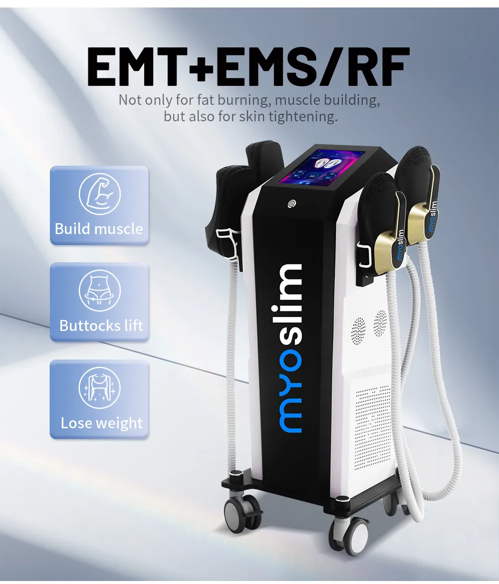 Myoslim EMS RF Electrical Muscle Stimulation System - 6500W High Power ...