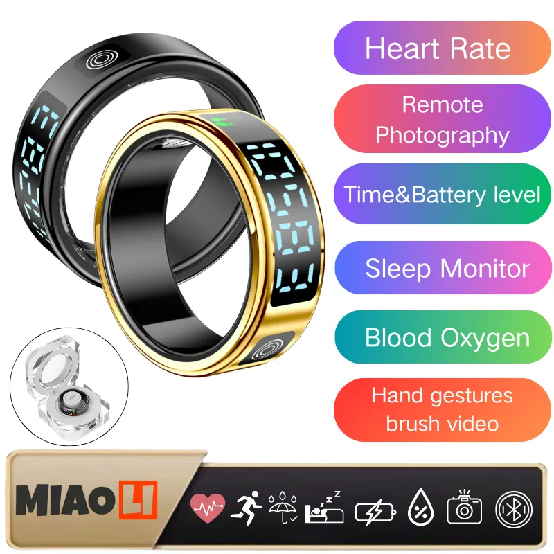 Smart Ring 2025 Touch Sensor Step Counter With Time... From ...