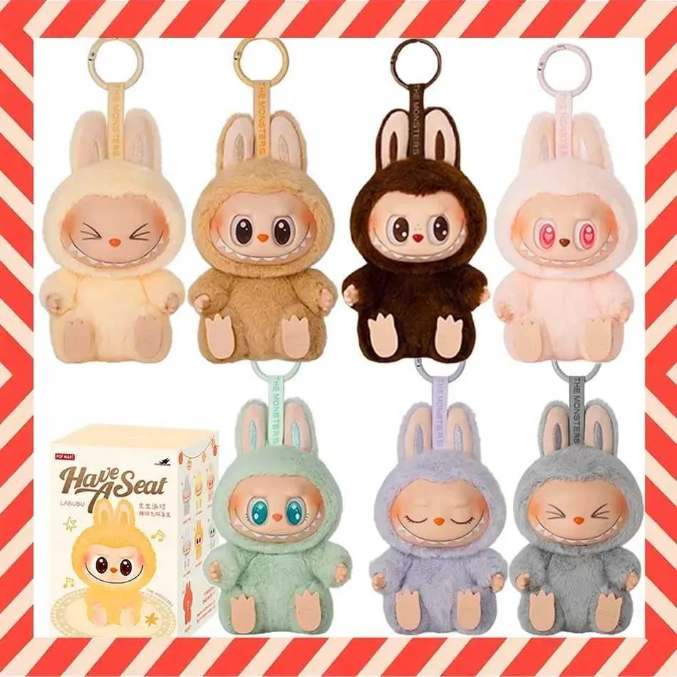 Anime Figure Labubu Blind Box Sitting Posture Series Vinyl Pendant Doll ...