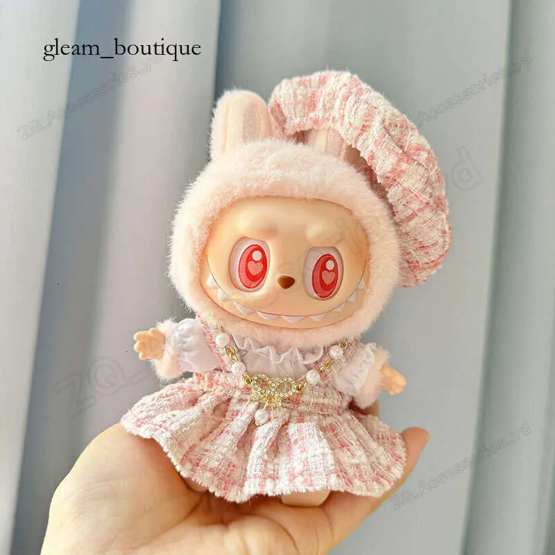 Popmart Labubu Labubu Animated CharactersはシートシリーズMacaron 2ペンダントドールモンスター ...